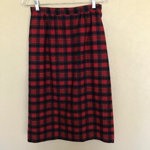 Pendleton | Skirts | Vintage Pendleton Wool Plaid Skirt Lined Size ...